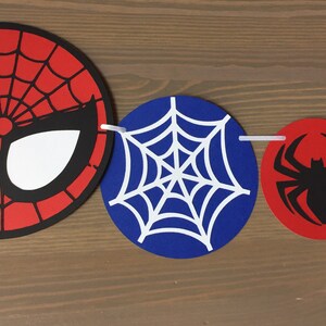 Spider-man Inspired Party Banner Spiderman Birthday Party Spider-verse ...