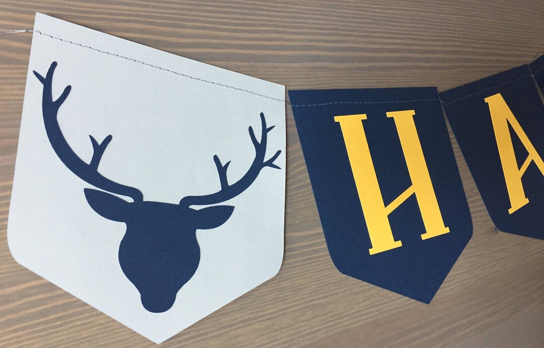 Deer Woodlands Banner - Etsy