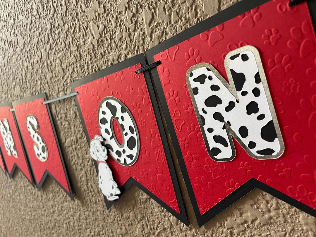 Dalmatians Party Banner Dalmations Birthday Banner - Etsy