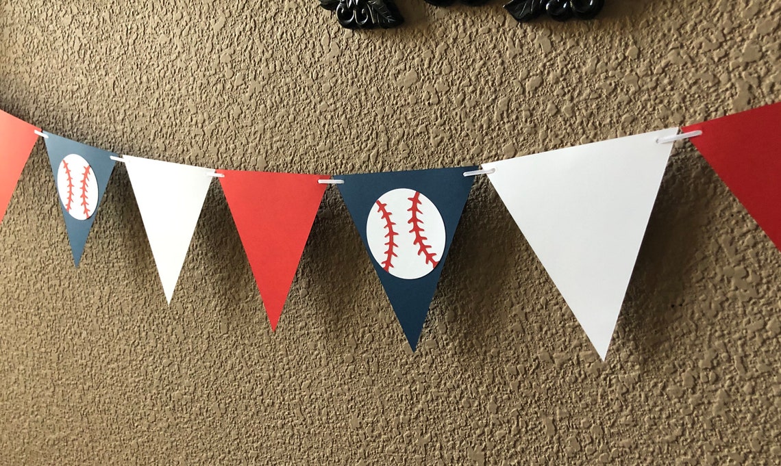Baseball Bunting Baseball Photo Backdrop | Etsy