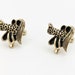 1960s Gold Poodle Cufflinks Men's Vintage Gold Tone Metal Cufflink Set ...