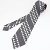 Vintage Black Satin Western Tie Mid Century Cowboy Style Colonel ...