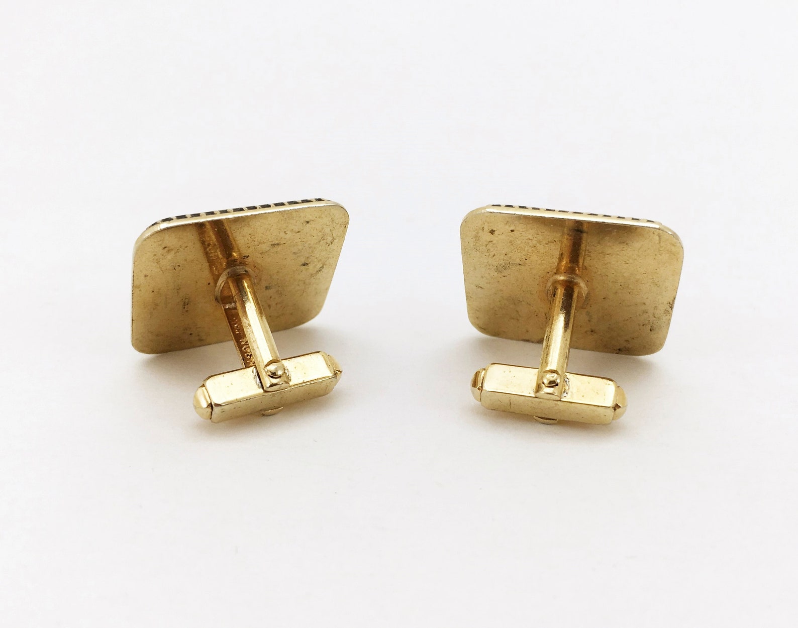 1950s ANSON Horse Cufflinks Large Modernist Mad Men Era Gold | Etsy