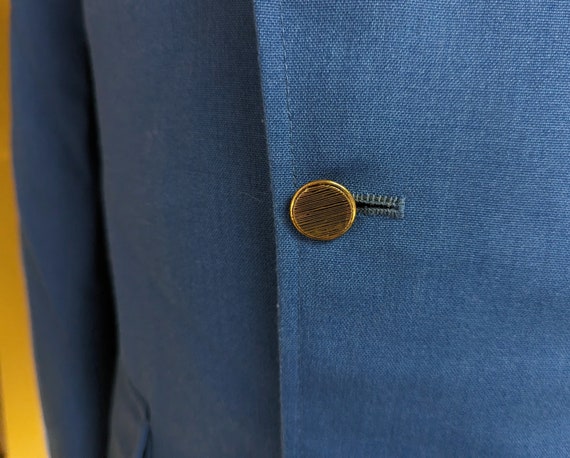 1960s MOD 3 Button Suit Jacket Vintage Mad Men Era Me… - Gem