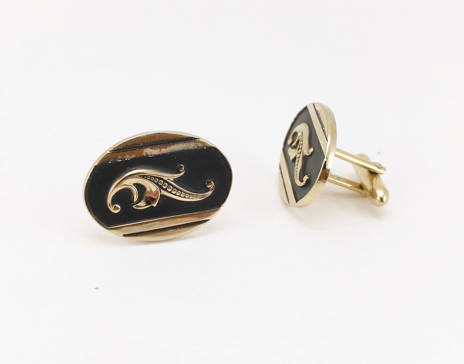 1960s SWANK Cufflinks Set Mad Men Era Men's Vintage Large | Etsy