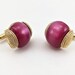 1970s SWANK Gold Cufflinks Men's Vintage Faux Star Ruby Stone & Gold ...