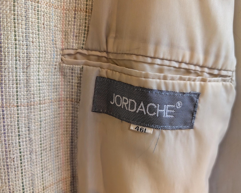 1980s Vintage JORDACHE Men's Suit Jacket / Blazer / Sport Coat Woven ...