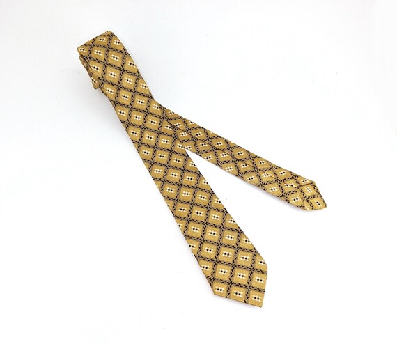 1950s Skinny Mod Necktie Mad Men Era Narrow Mid Centu… - Gem