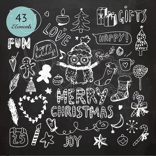 Chalk Clip Art - Etsy