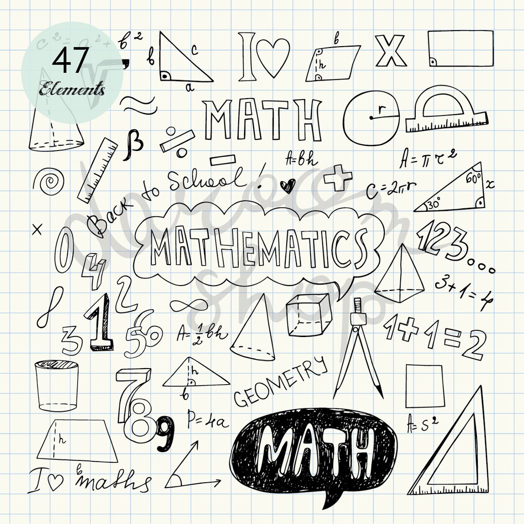 Handgezeichnete Mathematik Clip Art Mathe Elemente Und Etsy de Handgezeichnete Mathematik Clip Art Mathe Elemente Und Etsy de