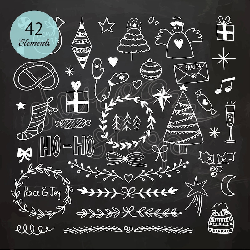 Chalkboard Christmas - Etsy