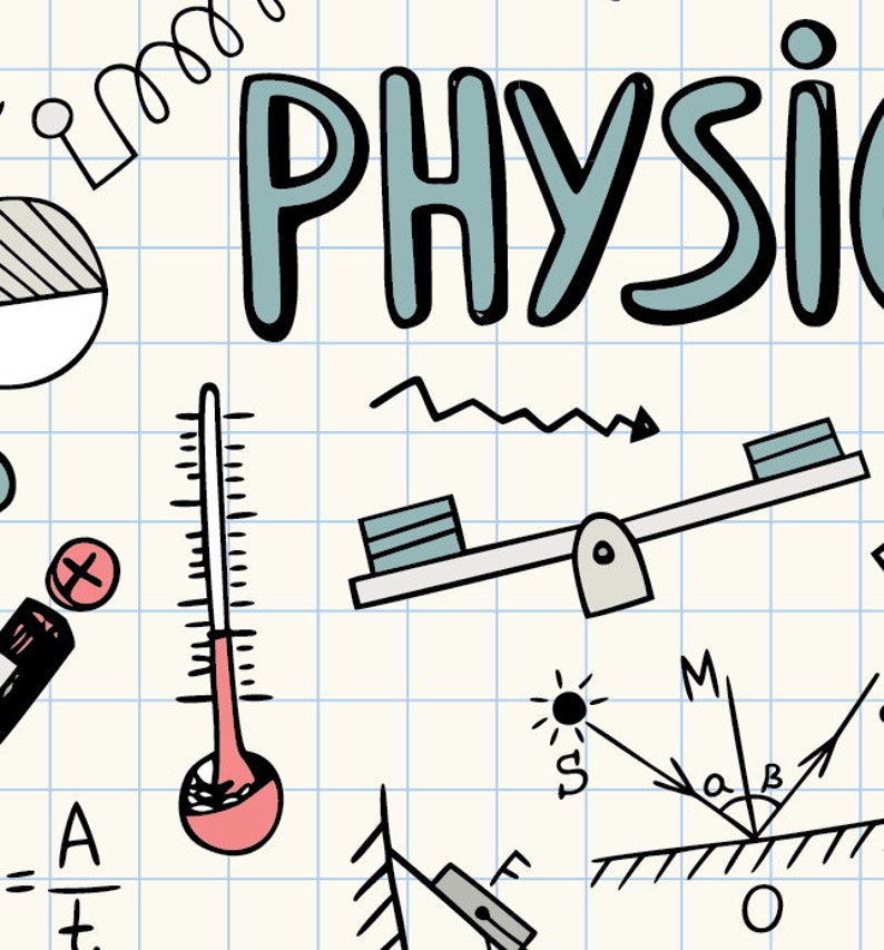 Hand Drawn School Clip Art/physics Elements and Symbols/back to School ...