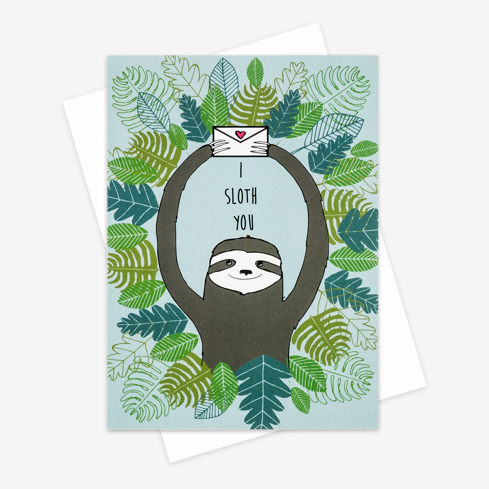 Sloth Card " I Sloth You" Greetings Card, Valentines Card, Lovers Card ...
