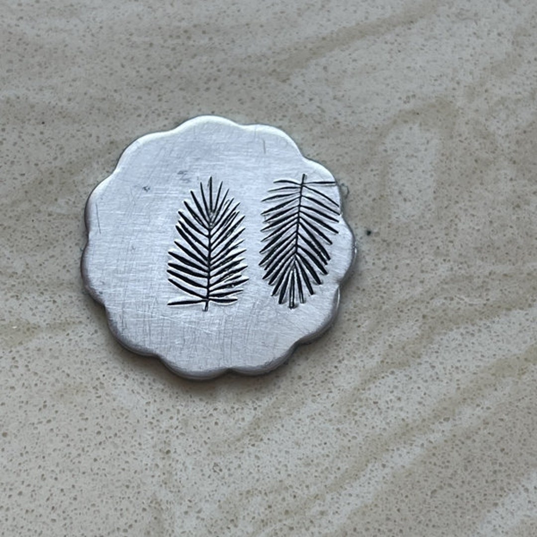 127，frond Leaf Decorative Metal Stamp-----metal Design Stamp，jewelry ...