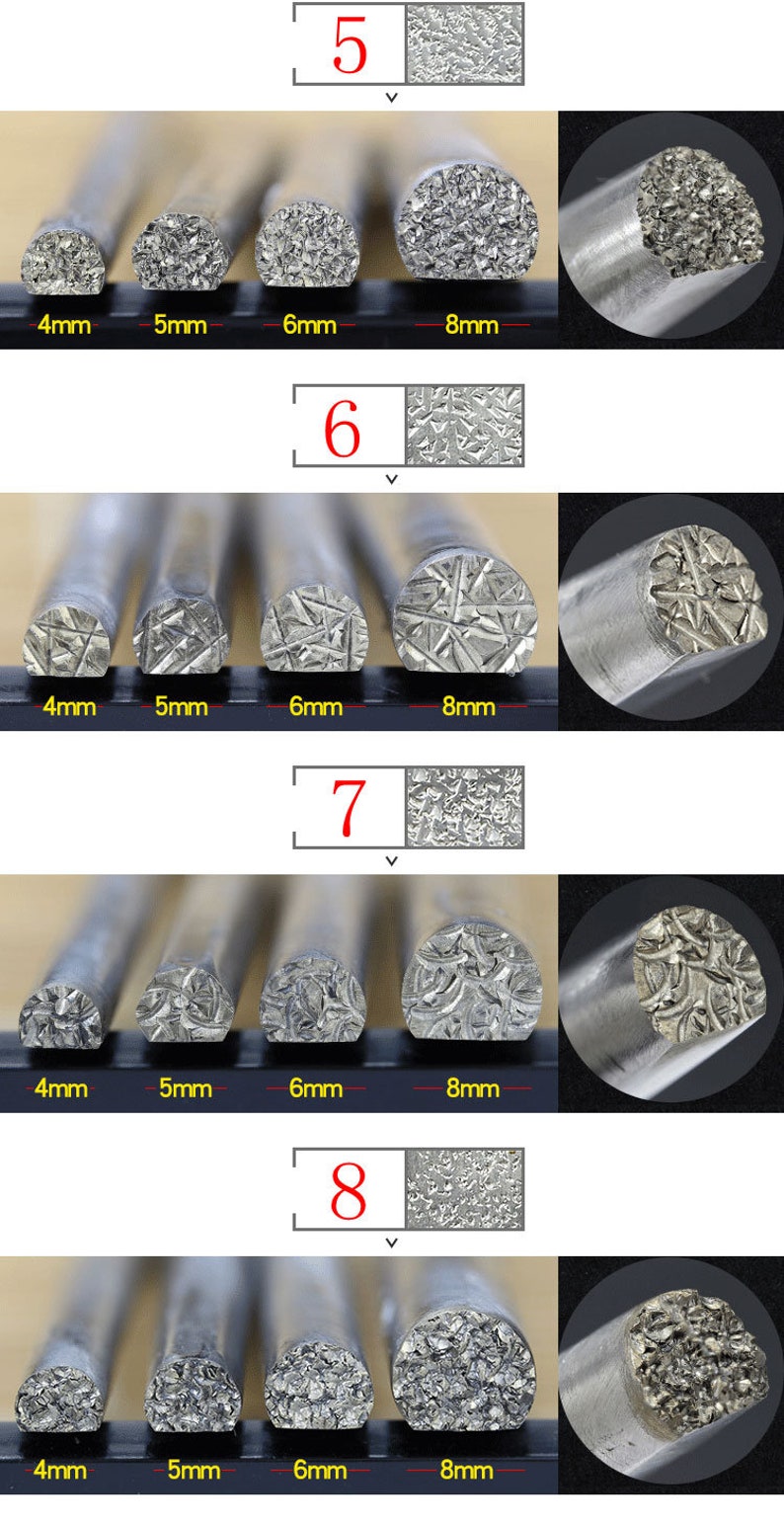 Handmade Metal Stamping Tools, Texture Metal Stamping Tool, Texture ...