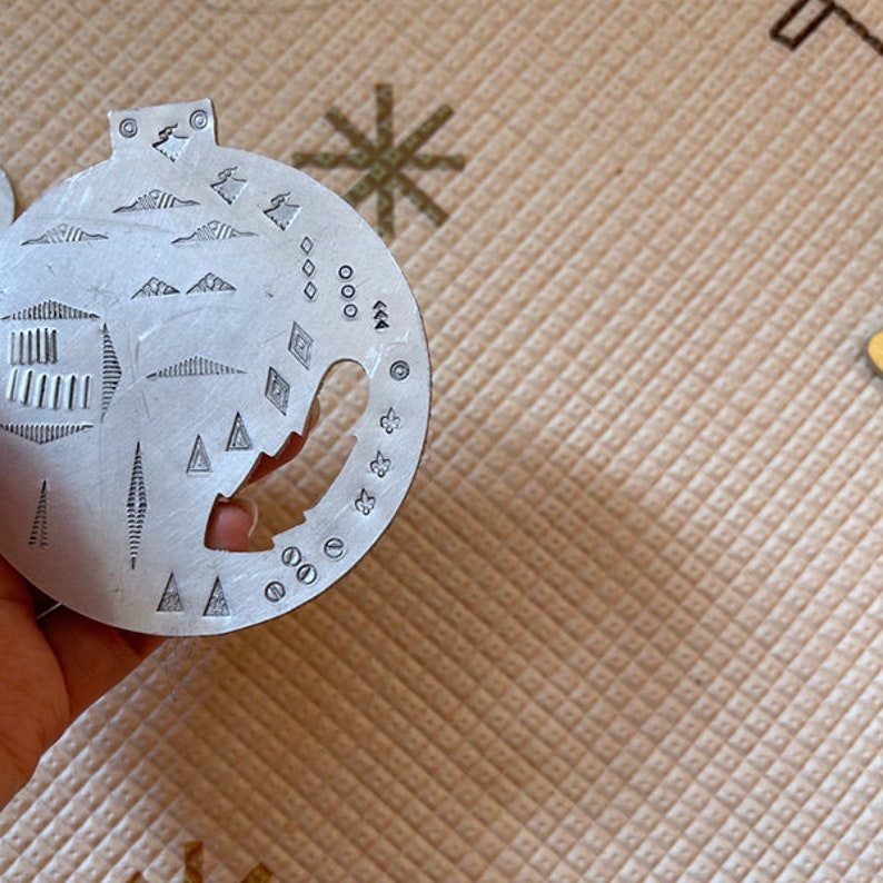 Triangle Border Geometric Stampmetal Design Stampnavajo | Etsy