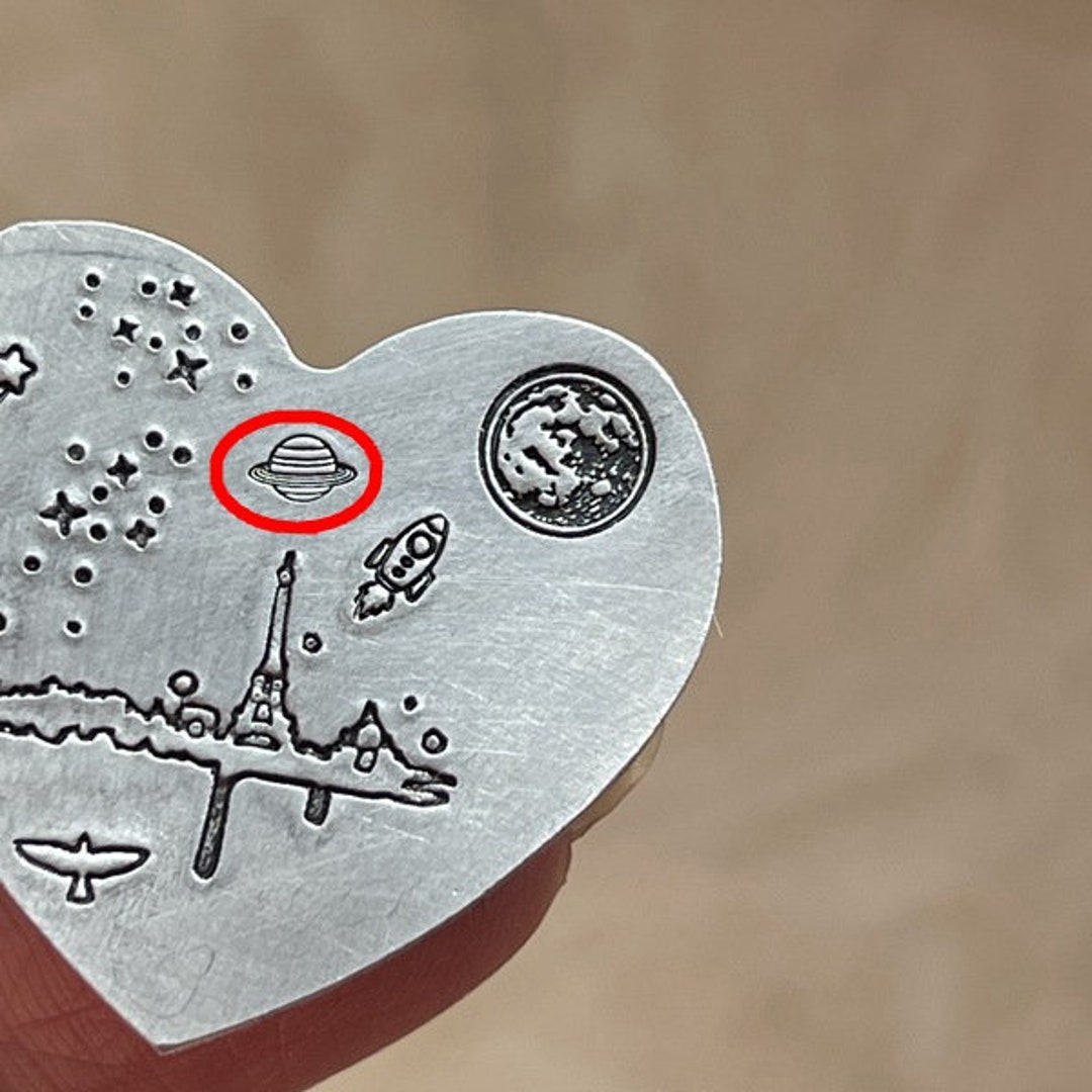 Laser Made Metal Stamping Tool Saturn Planet Decorative Stampsmetal ...