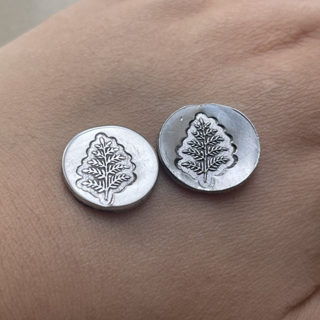 229, Fern,leaf,tree,nature,relief Stamp, Bump up Stamp, Impression Die ...