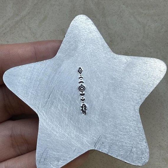 Moon Phases Arrow Magicuniversemetal Design Stampjewelry | Etsy