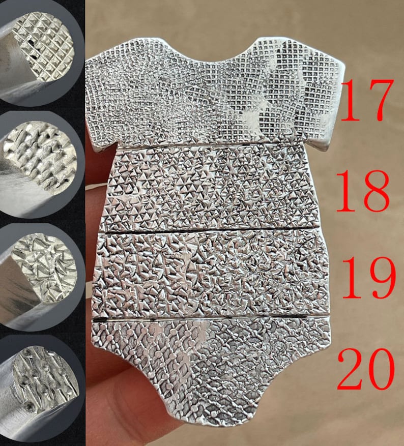 Handmade Metal Stamping Tools, Texture Metal Stamping Tool, Texture ...