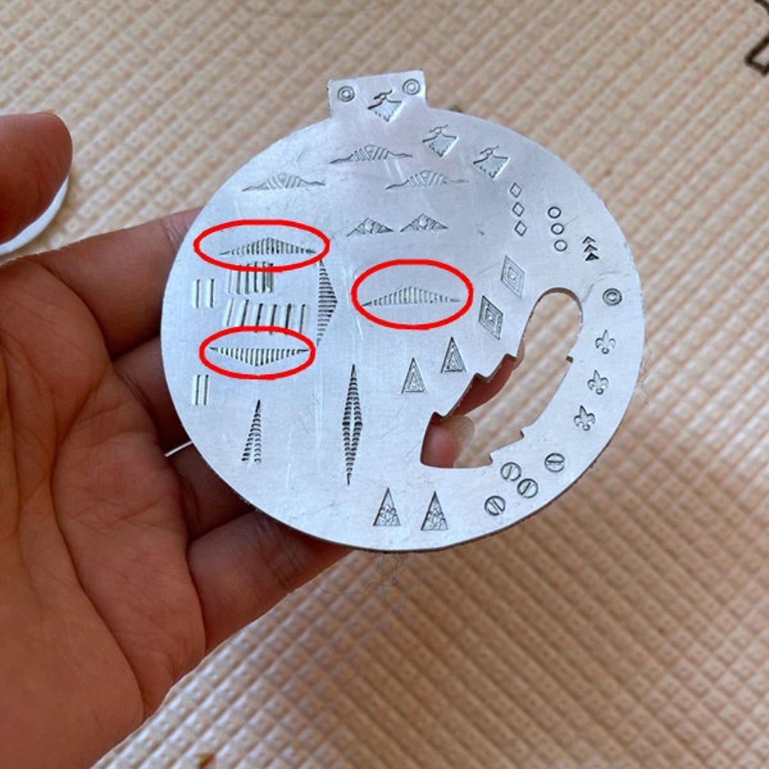 Fine Line Triangle Border Geometric Stamp,decorative Stamps-metal ...