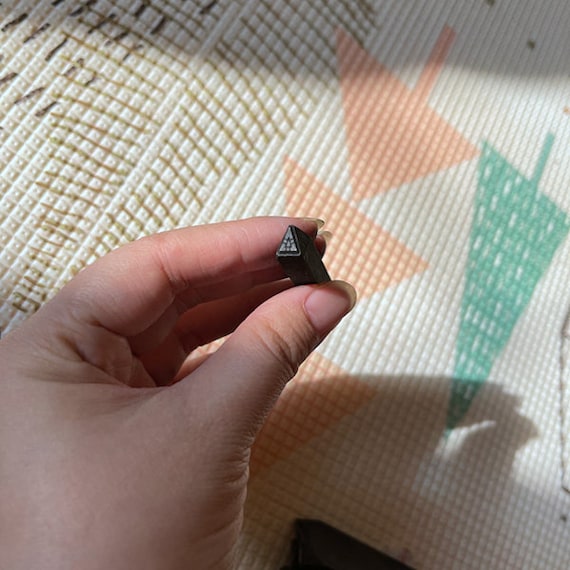 Triangle Border Geometric Stampmetal Design Stampnavajo - Etsy