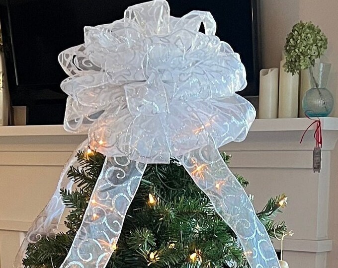 Large 13" Wide 24" to 36" Tails Extra Fluffy 3 Layers Silver Glittery ...