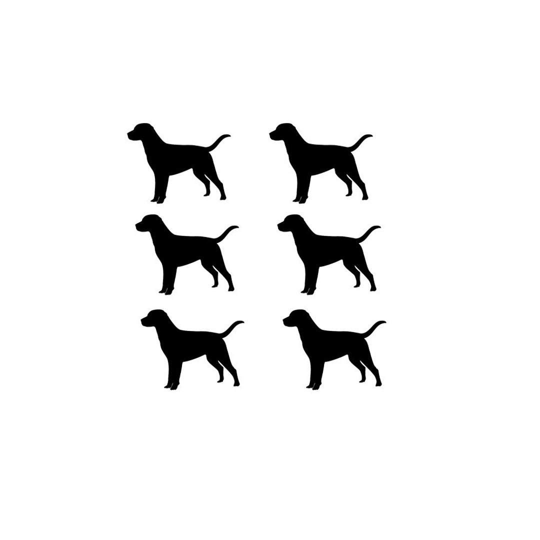 Labrador Retriever Dog Decal Stickers Laptop Decal Peel and Stick Set ...