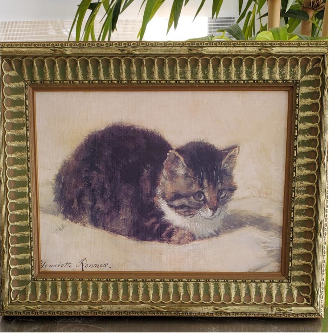 Vintage Framed HENRIETTE RONNER 1821-1909 PARSON'S - Etsy