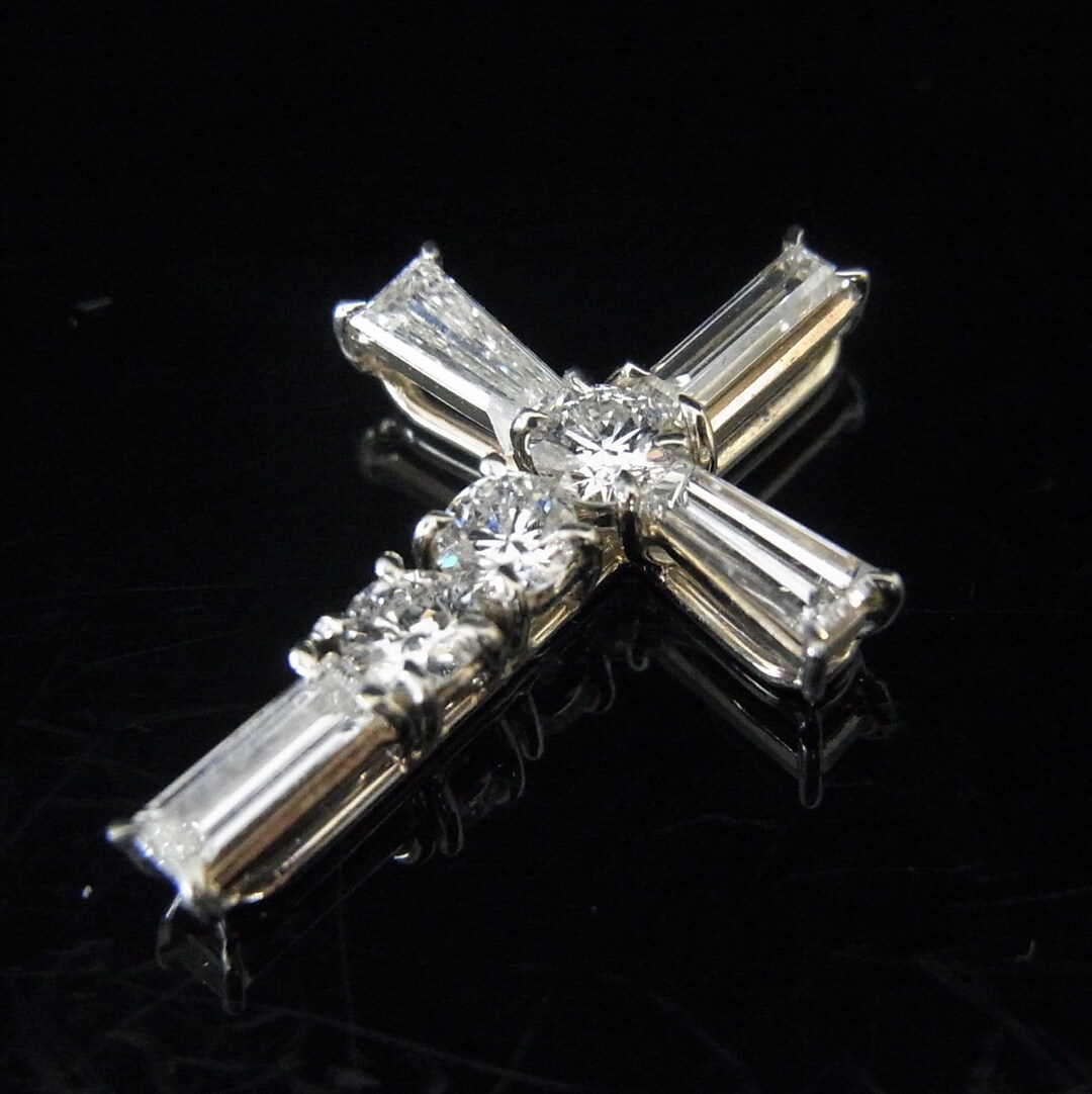 Diamond Covered Cross Pendant 14k White, Yellow or Rose Gold for Men or ...