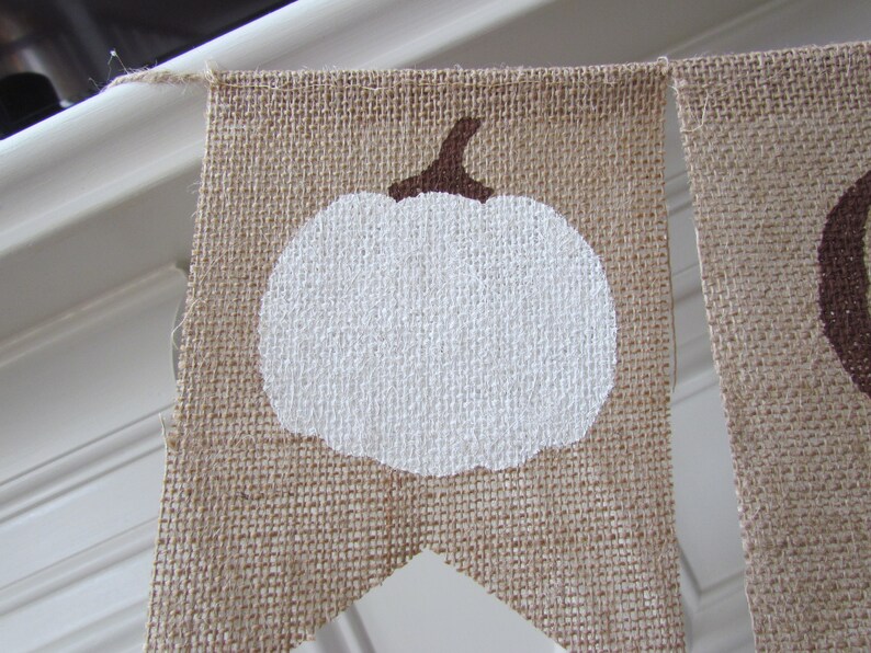 Thankful Burlap Banner, Fall Burlap Banner, Thanksgiving Burlap Banner ...