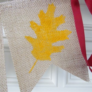 Happy Fall Burlap Banner - Customize Center Pennant,fall Decor,fall ...