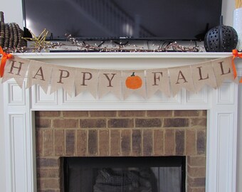 Happy Fall Banner | Etsy
