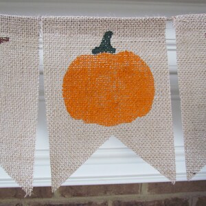 Happy Fall Burlap Banner - Customize Center Pennant,fall Decor,fall ...
