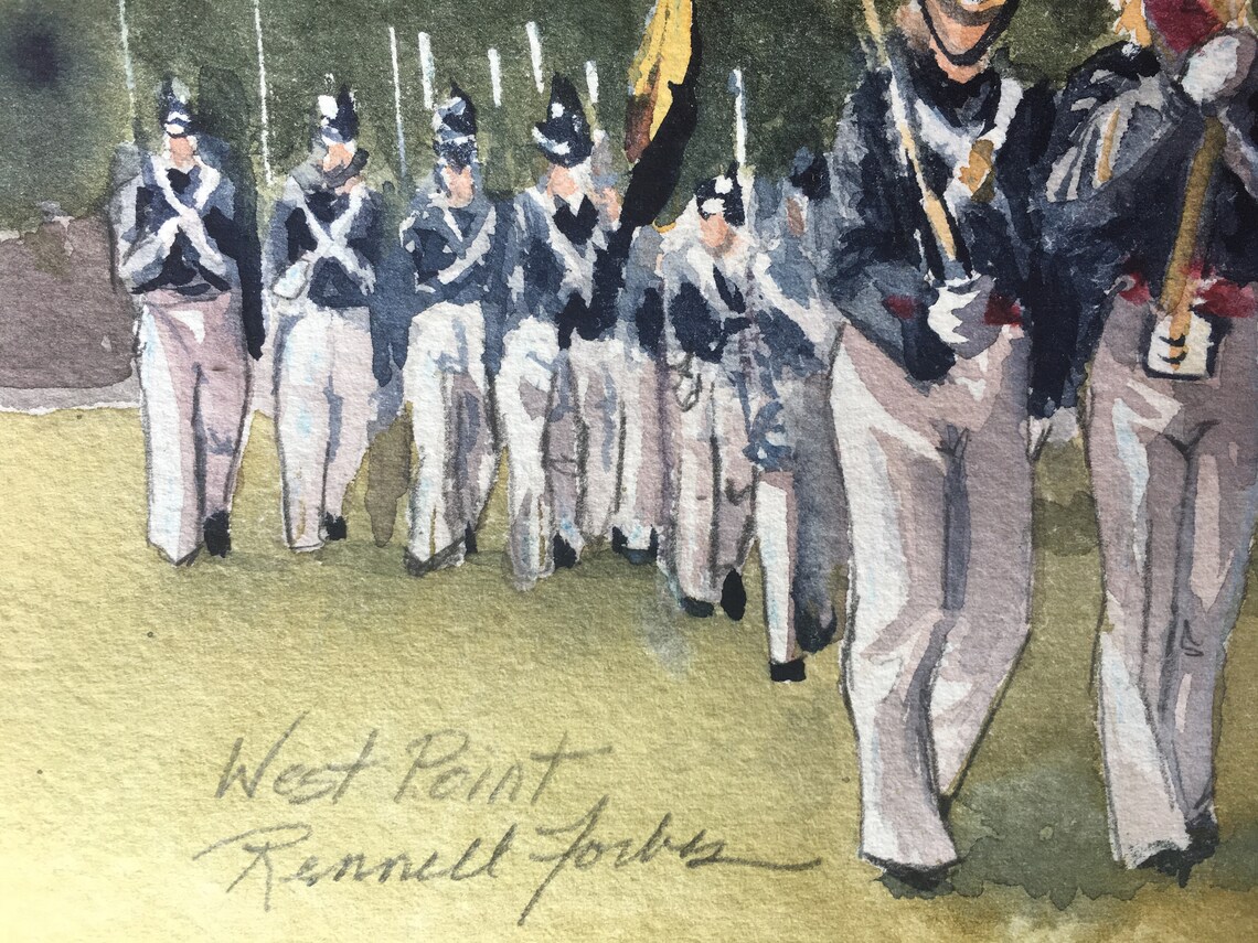 West Point Color Guard on the Plain Limited Edition Giclee | Etsy