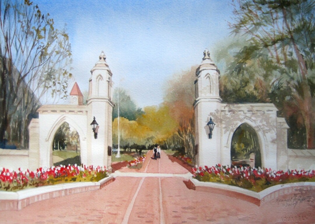 IU Sample Gates Limited Edition (100) Hand Signed Giclee Print, Indiana ...