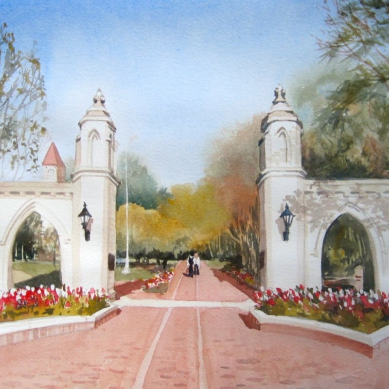 Iu Sample Gates Print - Etsy
