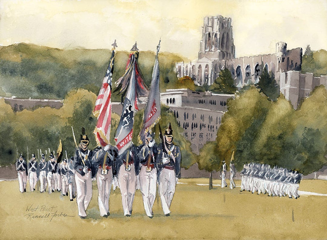 West Point Color Guard on the Plain Limited Edition Giclee Print, US ...