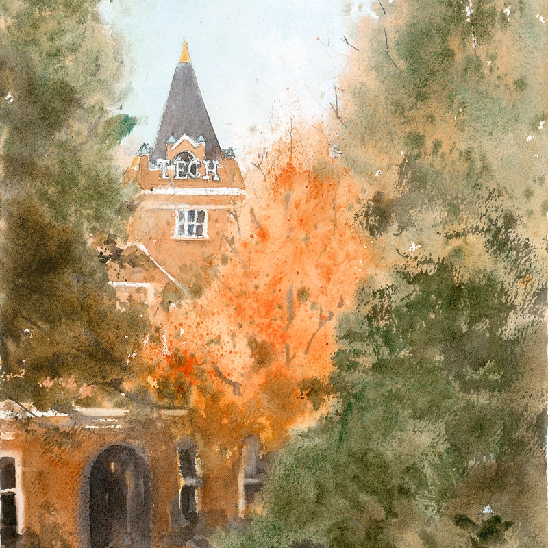 Georgia Tech Art - Etsy