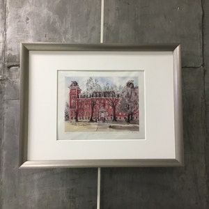 University of Arkansas Giclee Print, Old Main Limited Edition Hand ...