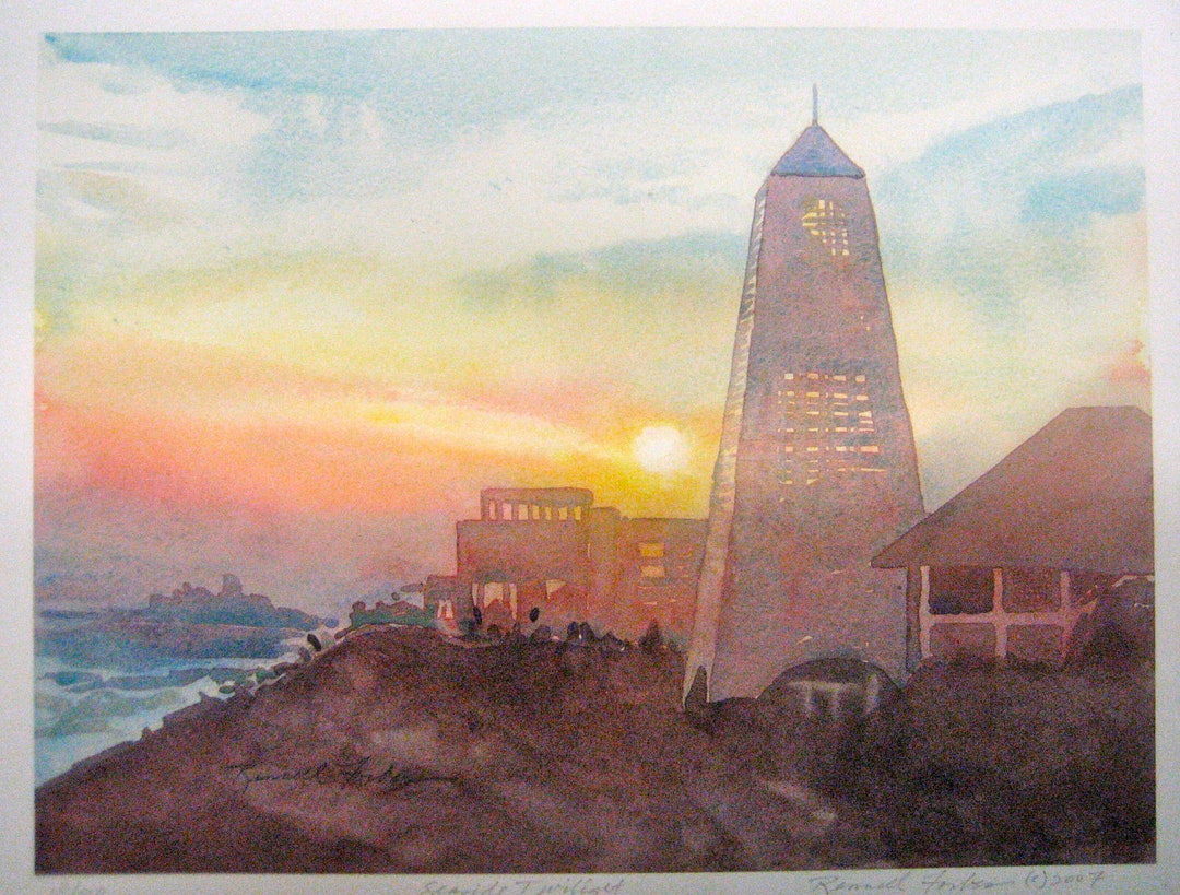 Seaside Florida Print, Florida Coast Sunset, Small Painting, Coastal ...