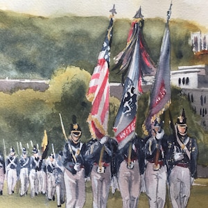 West Point Color Guard on the Plain Limited Edition Giclee Print, US ...
