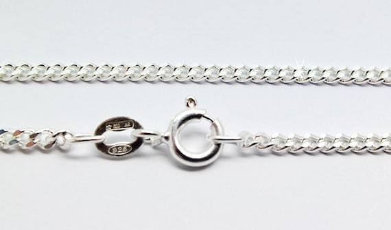 Curb Chain 60 Cm Length X Width 2.1 Mm Diamond-cut Solid Curb Chain 60 Cm Length X Width 2.1 Mm Diamond-cut Solid