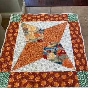 Autumn Star Table Topper, Harvest Table Square, Thanksgiving ...