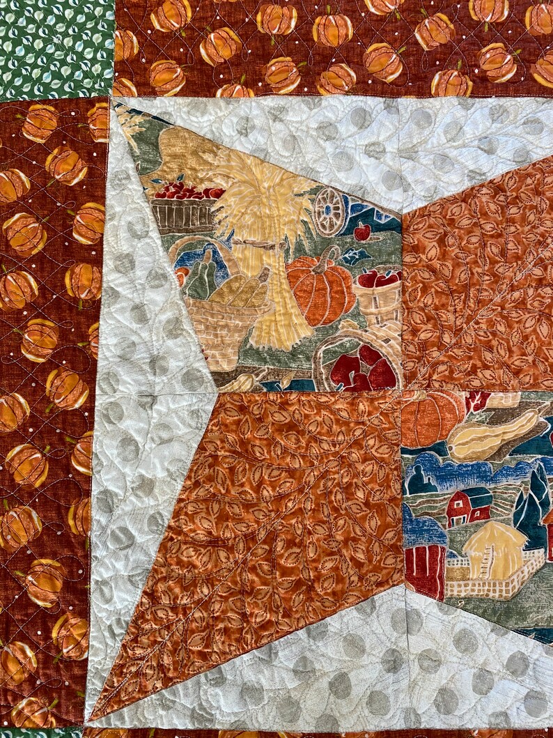 Autumn Star Table Topper, Harvest Table Square, Thanksgiving ...