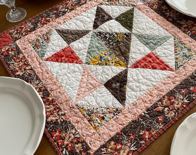 Autumn Star Table Topper, Harvest Table Square, Thanksgiving ...