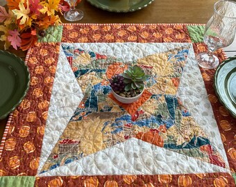 Autumn Star Table Topper, Harvest Table Square, Thanksgiving ...