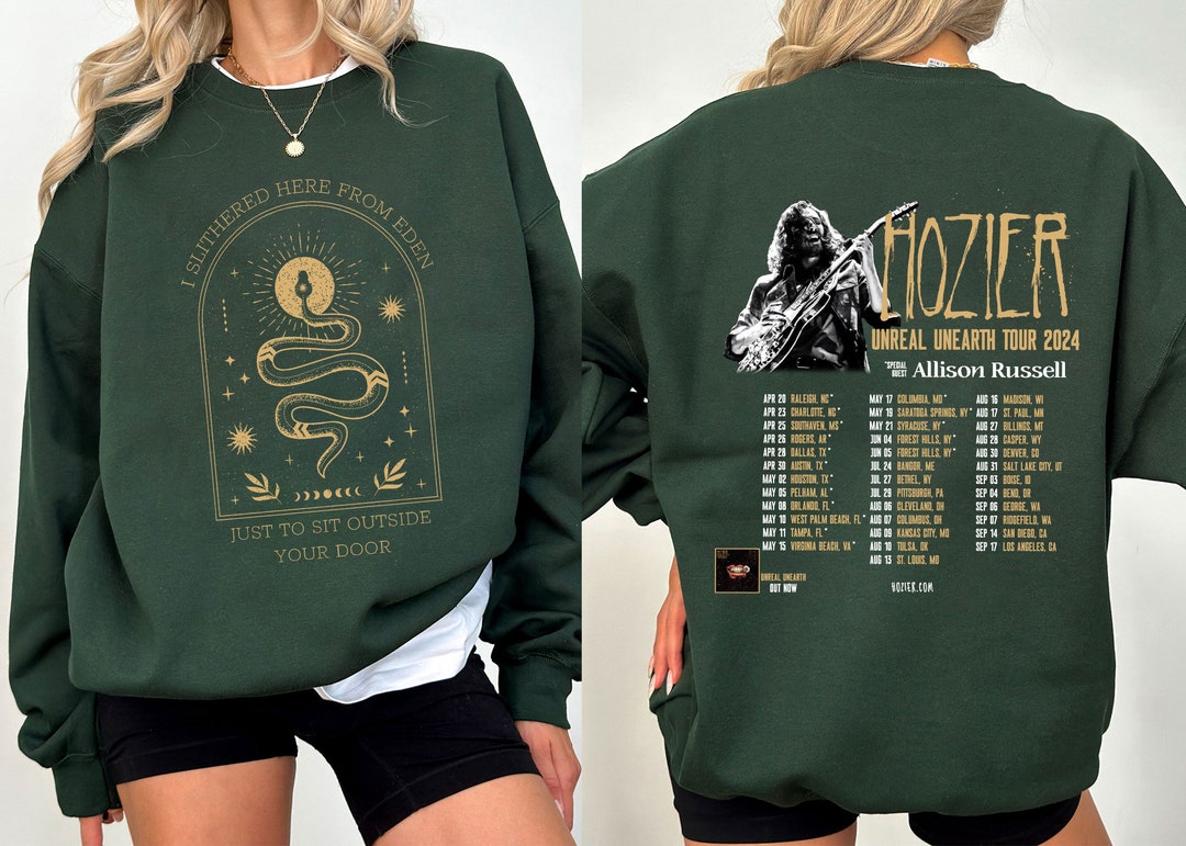 Vintage Hozier 2024 Tour Shirt, Hozier Unreal Unearth Tour 2024 Shirt ...