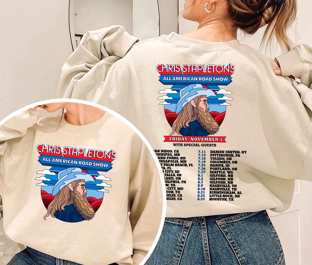 Chris Stapleton Tour 2024 Shirt, Chris Stapleton All American Road Show ...