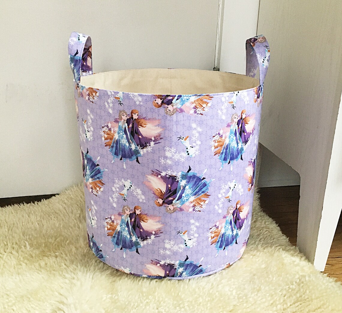 Disney Frozen II Hamper Toy Nursery Organizer Fabric Storage - Etsy